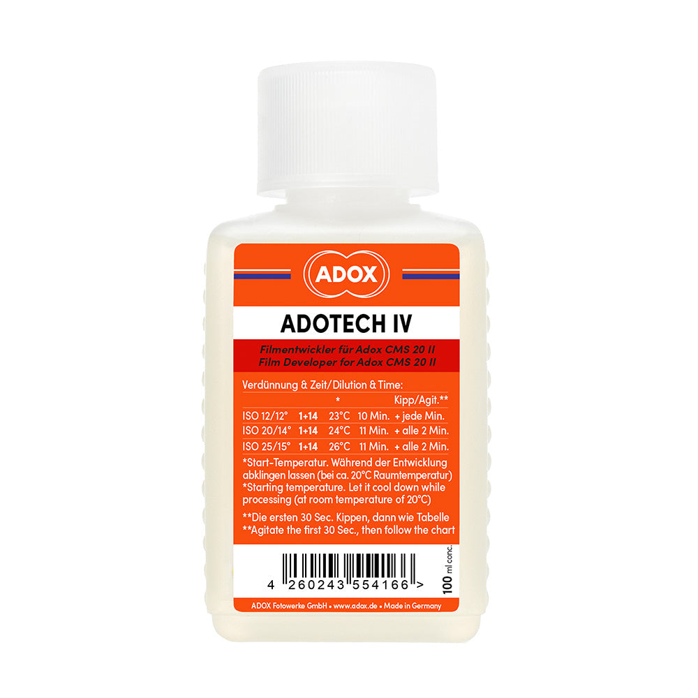 ADOX Adotech IV B&W Film Developer, 100mL B&W specialty developer for Adox CMS 20 II ultra high ...
