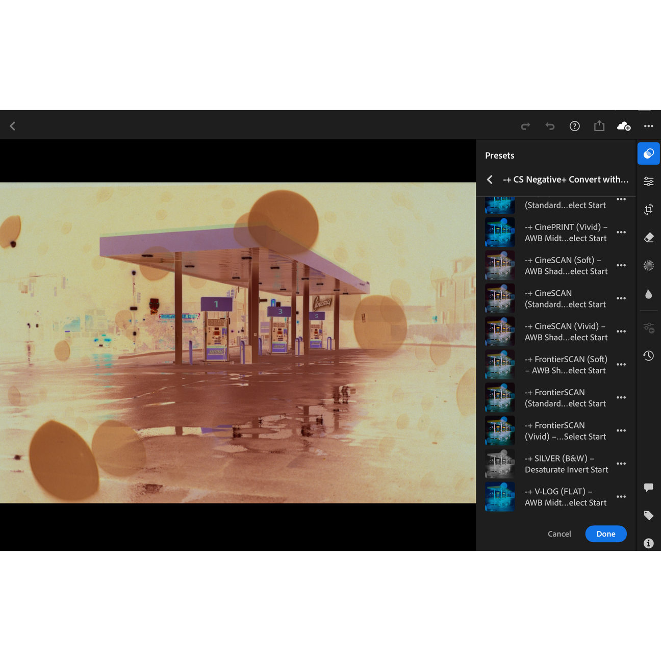 CineStill CS Negative+ Convert Tools v1.2 with SpectraCOLOR™ for Adobe ...