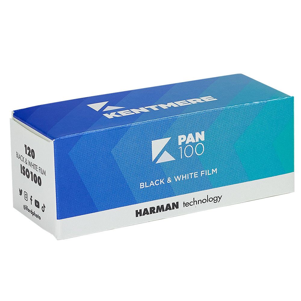 Kentmere Pan 100 Low Speed Black and White Negative Film, 120 Medium ...