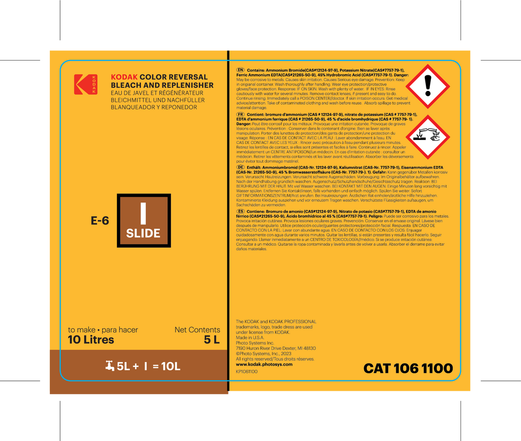 KODAK Color Reversal Bleach and Replenisher To Make 2 x 10L (20 Liters ...